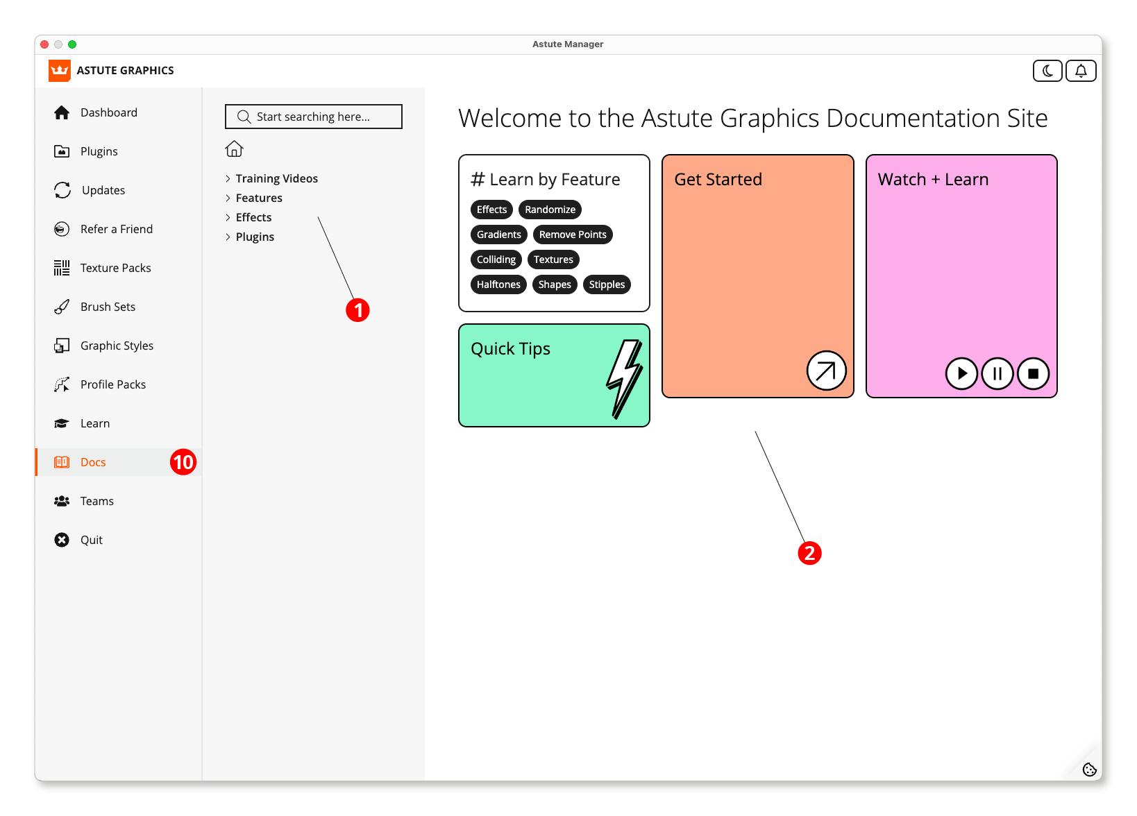 The Astute Manager | Astute Graphics Documentation