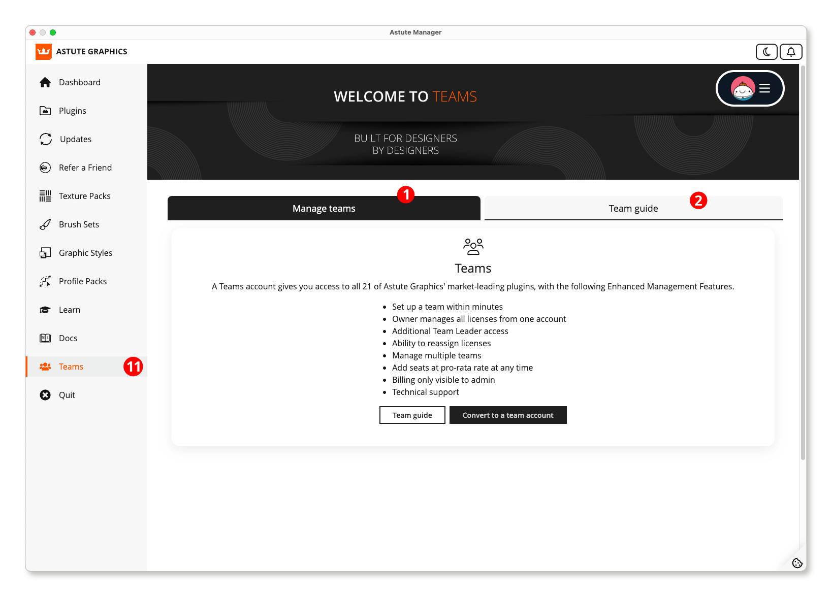 The Astute Manager | Astute Graphics Documentation