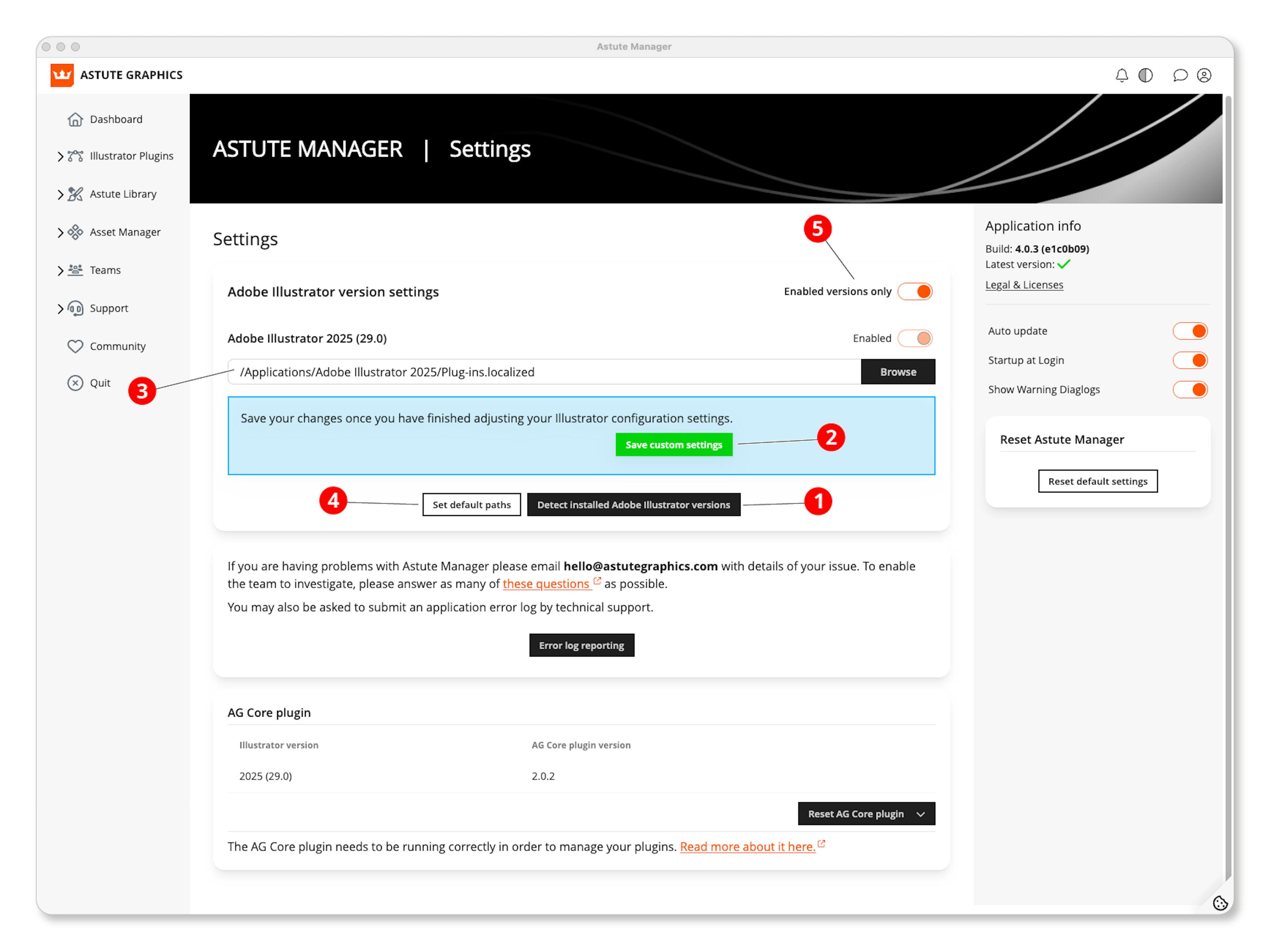 c) Manually Set Plugin Folder Location