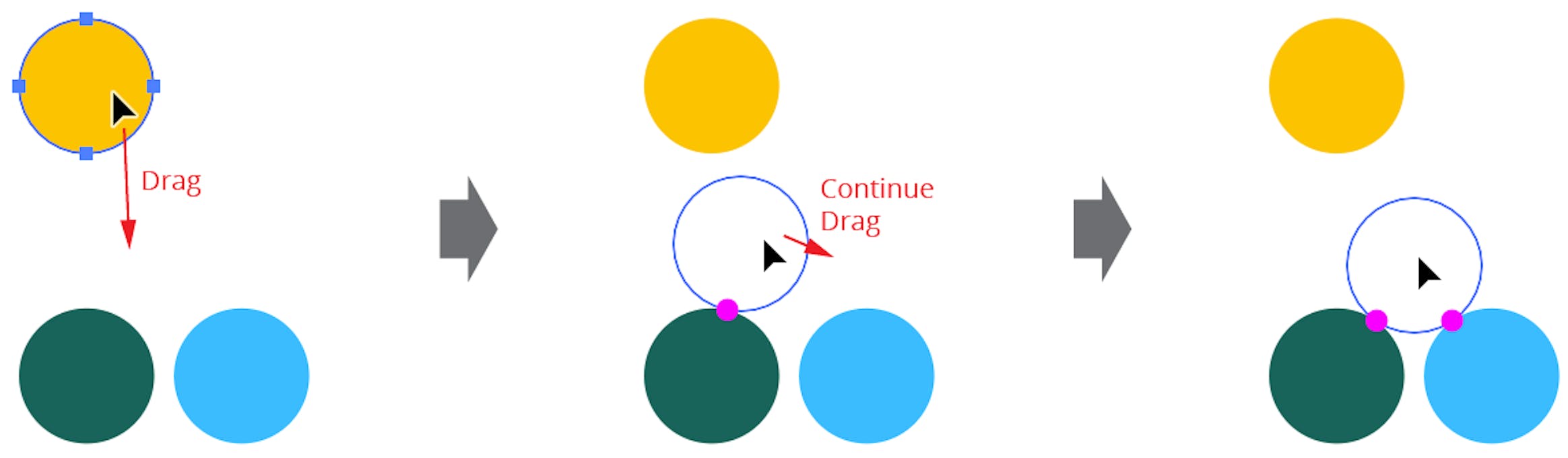 Snap to Collisions Tool | Astute Graphics Documentation