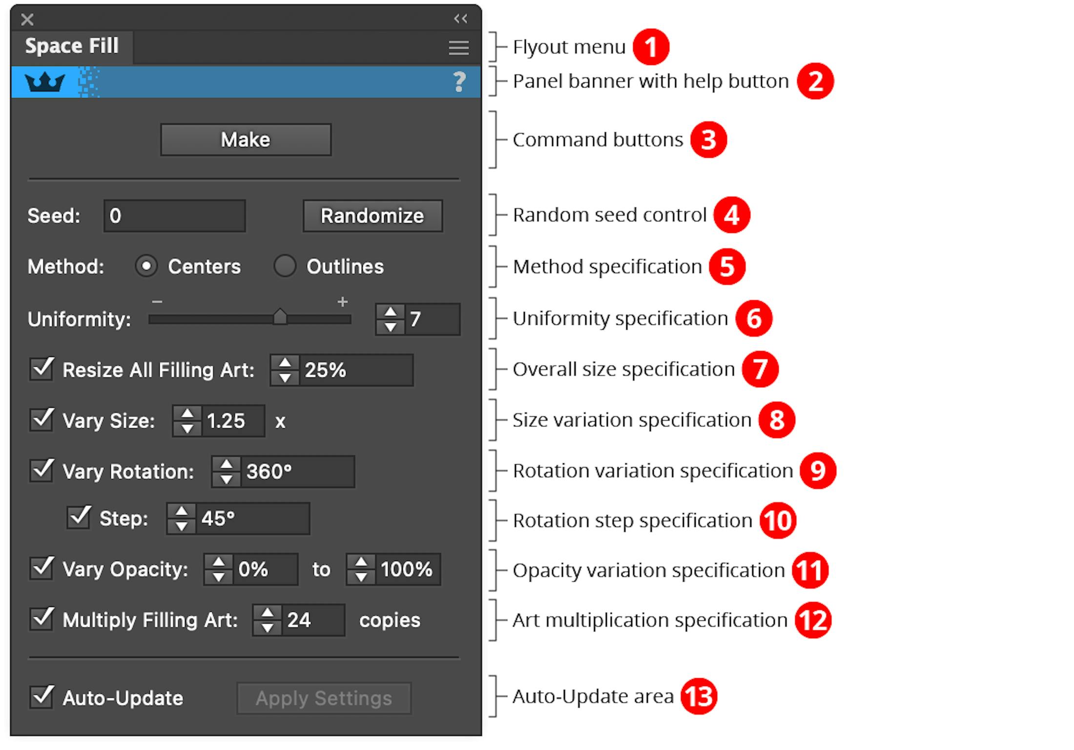 Space Fill | Astute Graphics Documentation