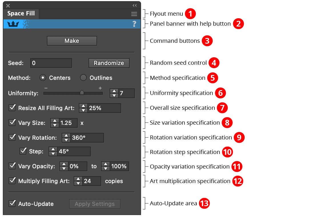Space Fill | Astute Graphics Documentation