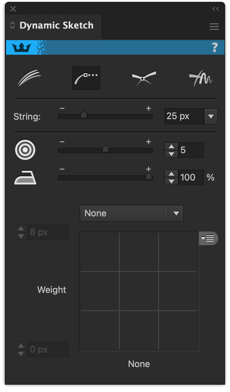 Dynamic Sketch Panel Flyout Menu | Astute Graphics Documentation