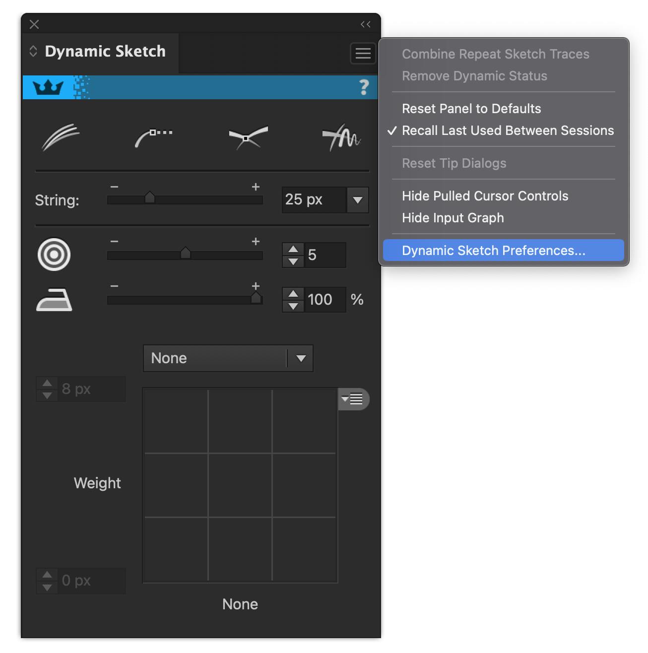 Dynamic Sketch Preferences | Astute Graphics Documentation