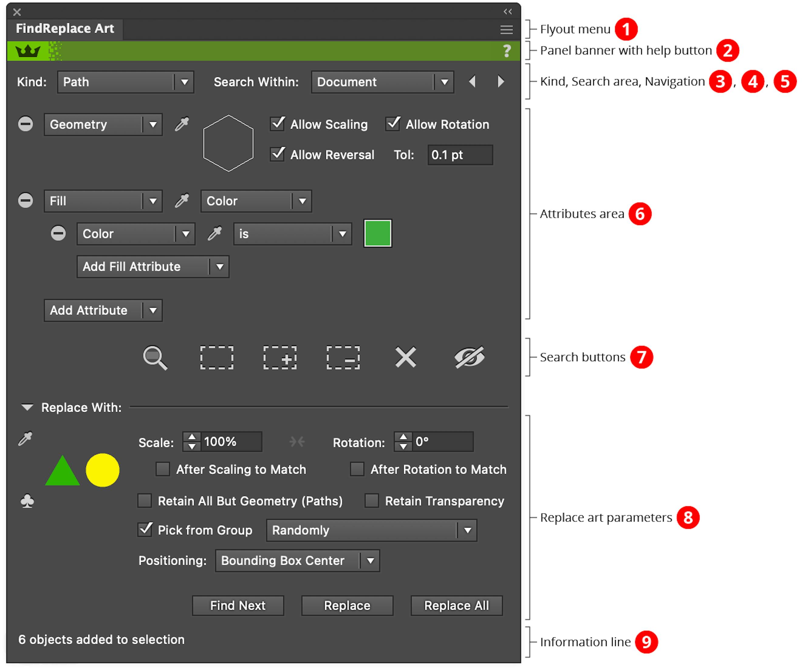 FindReplace Art | Astute Graphics Documentation