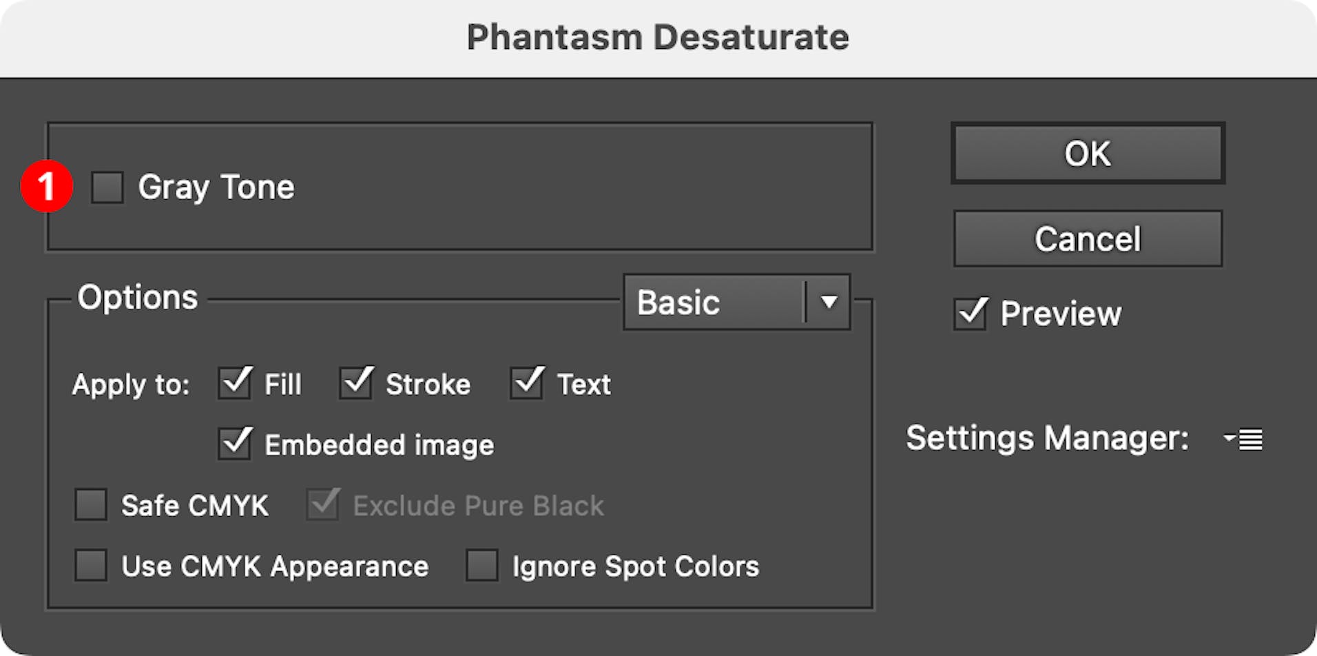 Desaturate | Astute Graphics Documentation