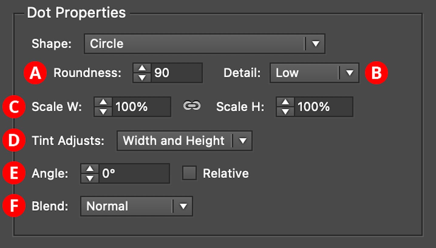 Dot Shape: Circle | Astute Graphics Documentation