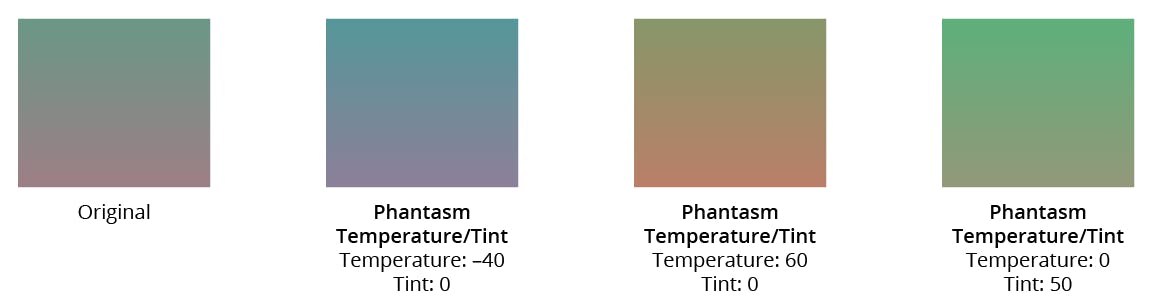 Temperature/Tint | Astute Graphics Documentation