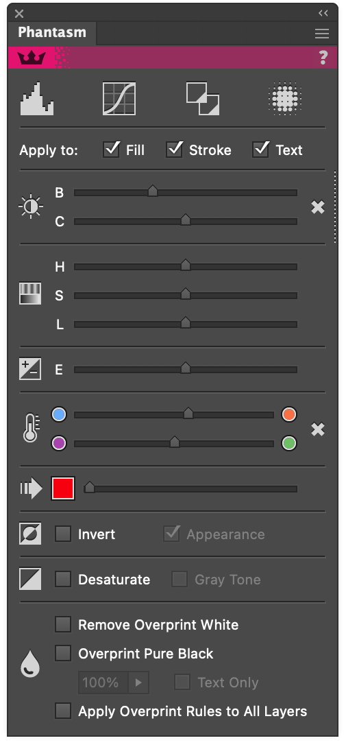 Phantasm Panel | Astute Graphics Documentation