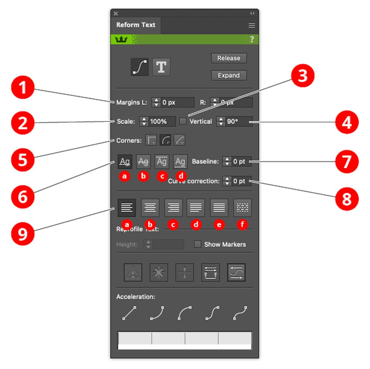 Reform Text | Astute Graphics Documentation