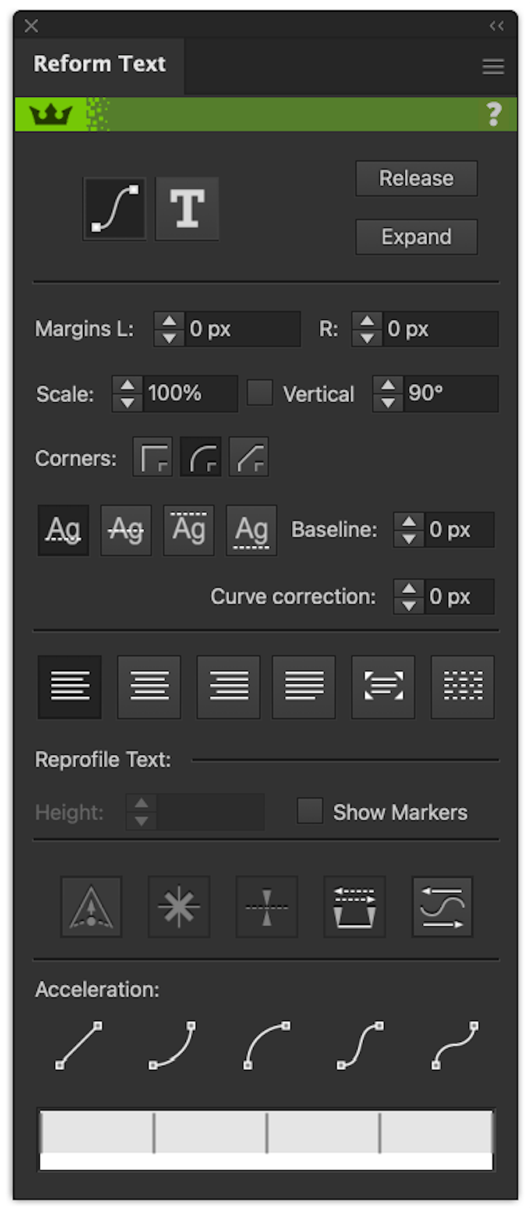 Reform Text | Astute Graphics Documentation