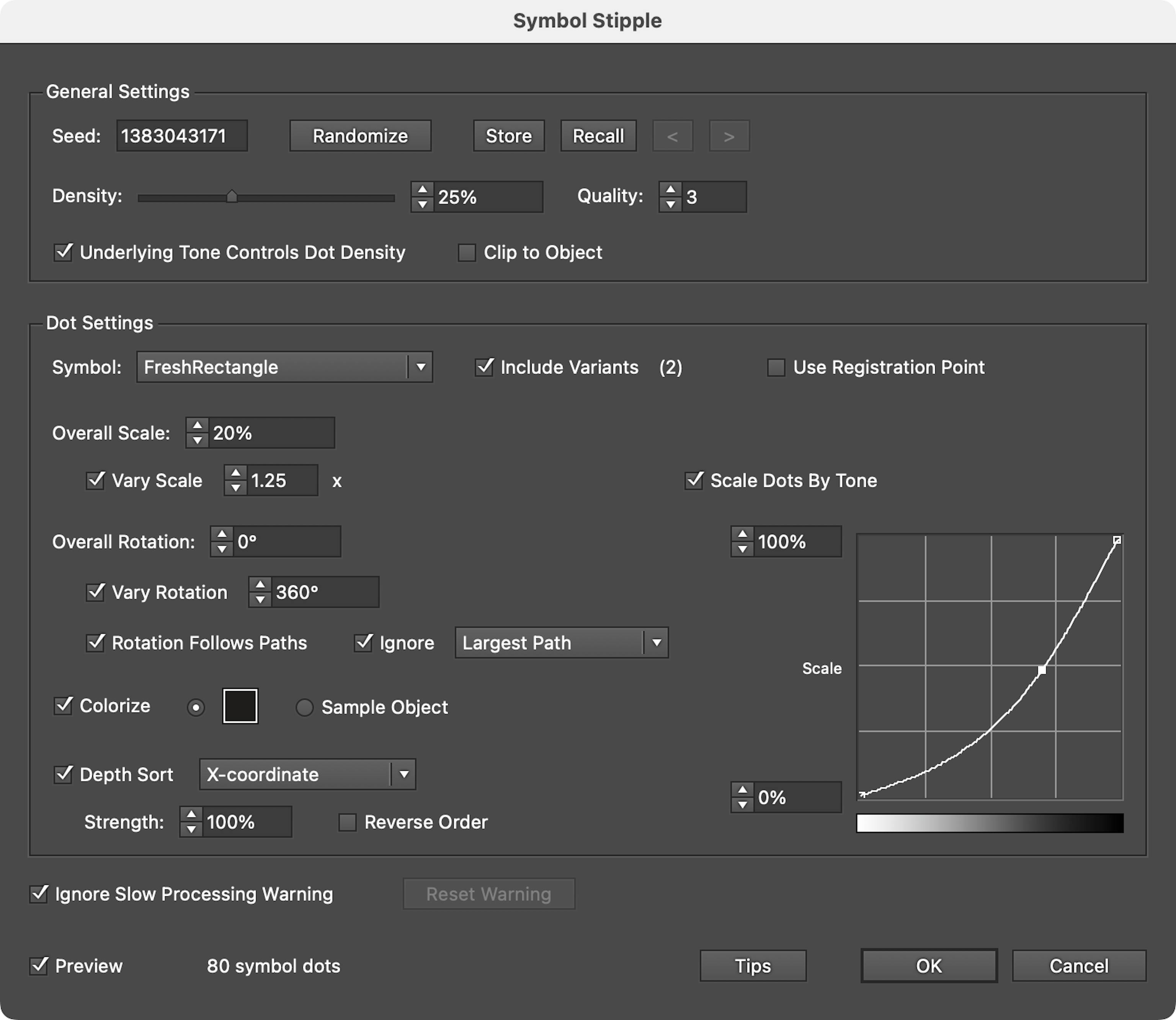Symbol Stipple Live Effect | Astute Graphics Documentation