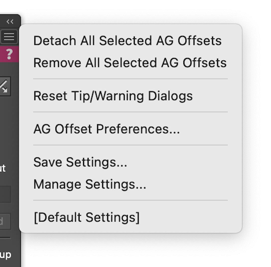 AG Offset Preferences | Astute Graphics Documentation