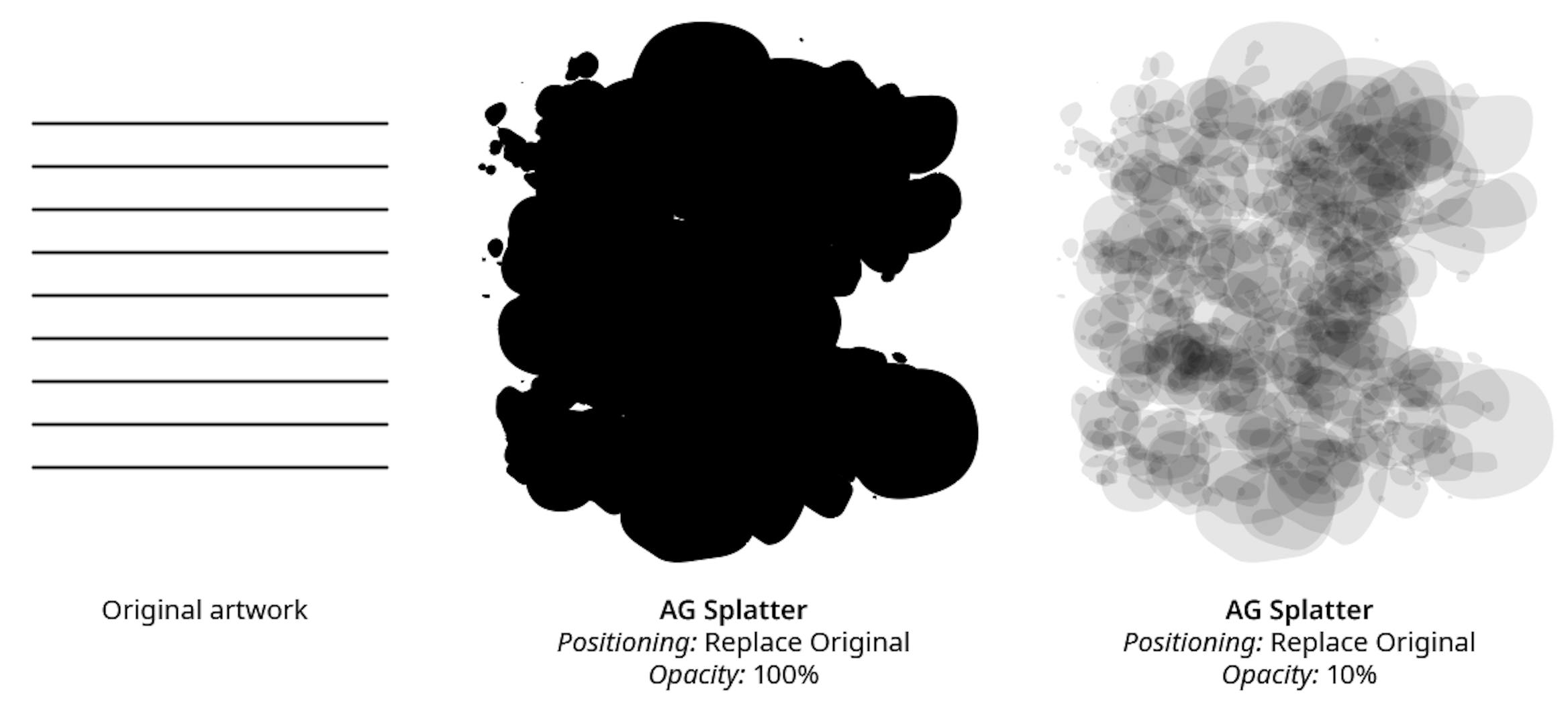 AG Splatter Live Effect | Astute Graphics Documentation