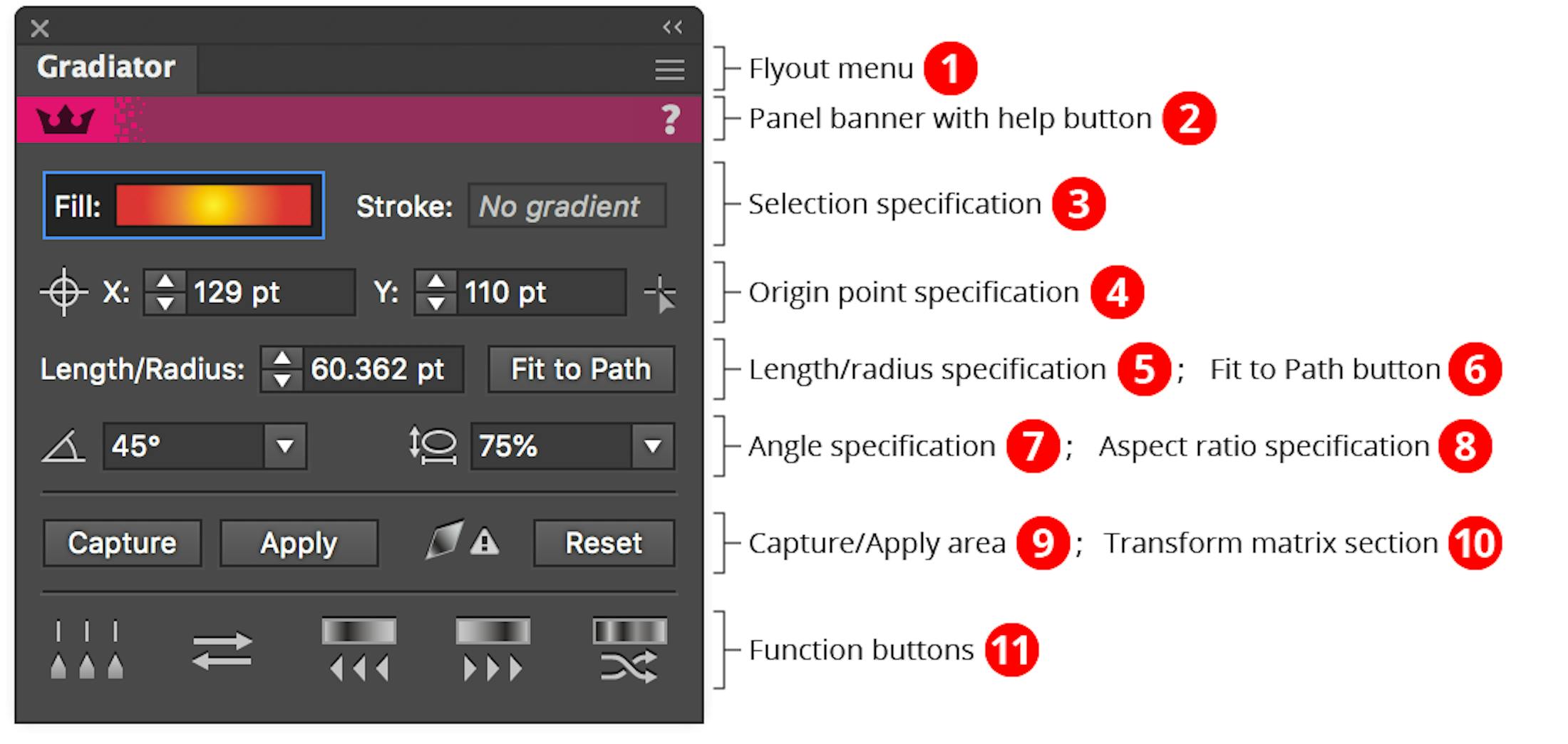 Gradiator Panel | Astute Graphics Documentation