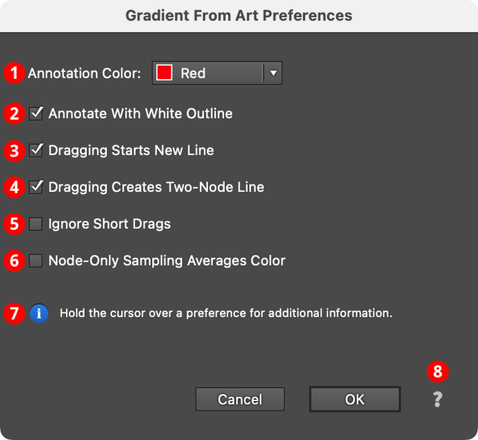 Gradient From Art Preferences | Astute Graphics Documentation