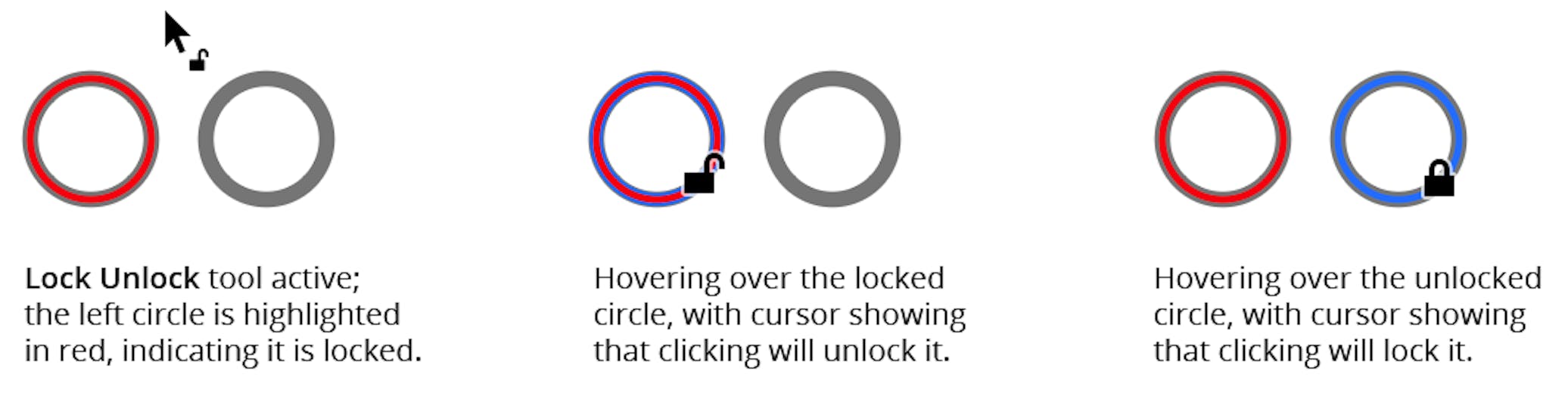 Lock Unlock Tool Operations | Astute Graphics Documentation