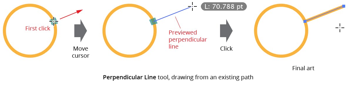 Perpendicular Line Tool | Astute Graphics Documentation
