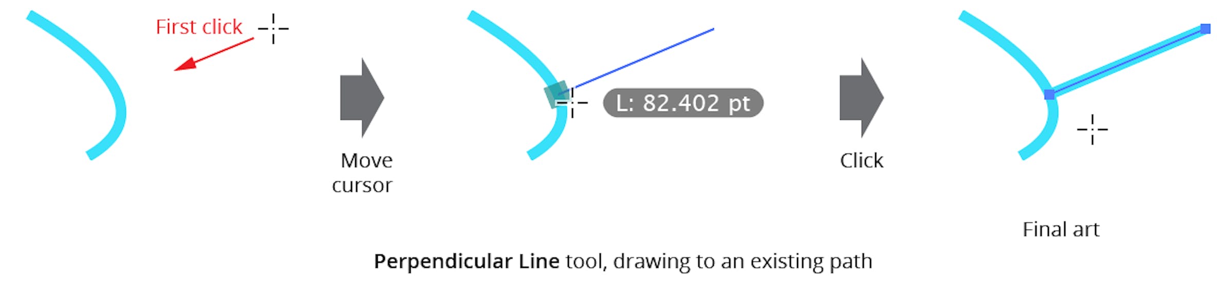 Perpendicular Line Tool | Astute Graphics Documentation