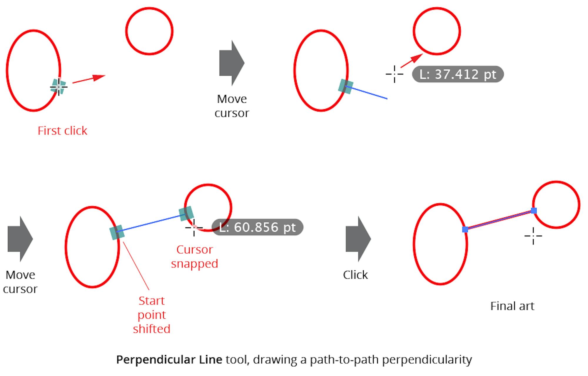 Perpendicular Line Tool | Astute Graphics Documentation