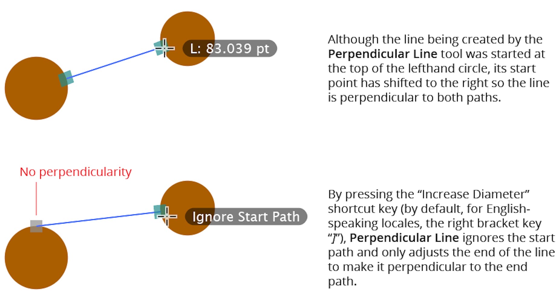 Perpendicular Line Tool | Astute Graphics Documentation