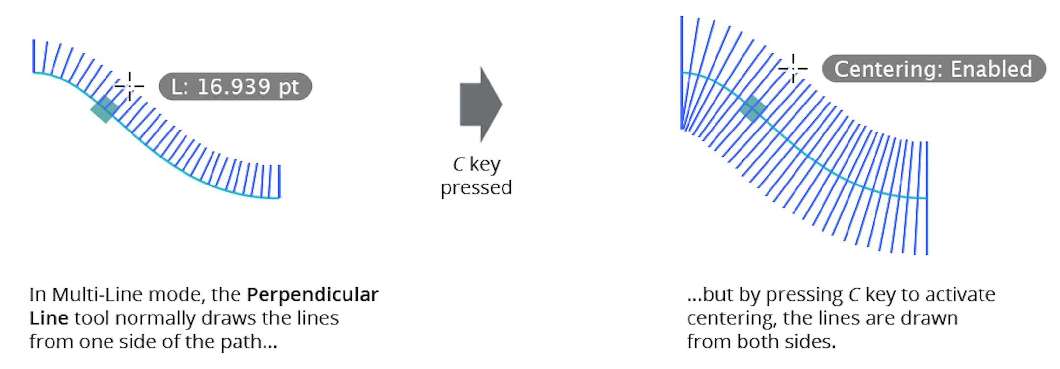 Perpendicular Line Tool | Astute Graphics Documentation