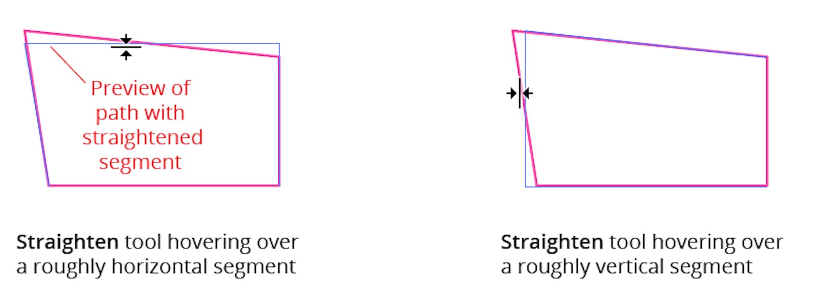 Straighten Tool Operation | Astute Graphics Documentation