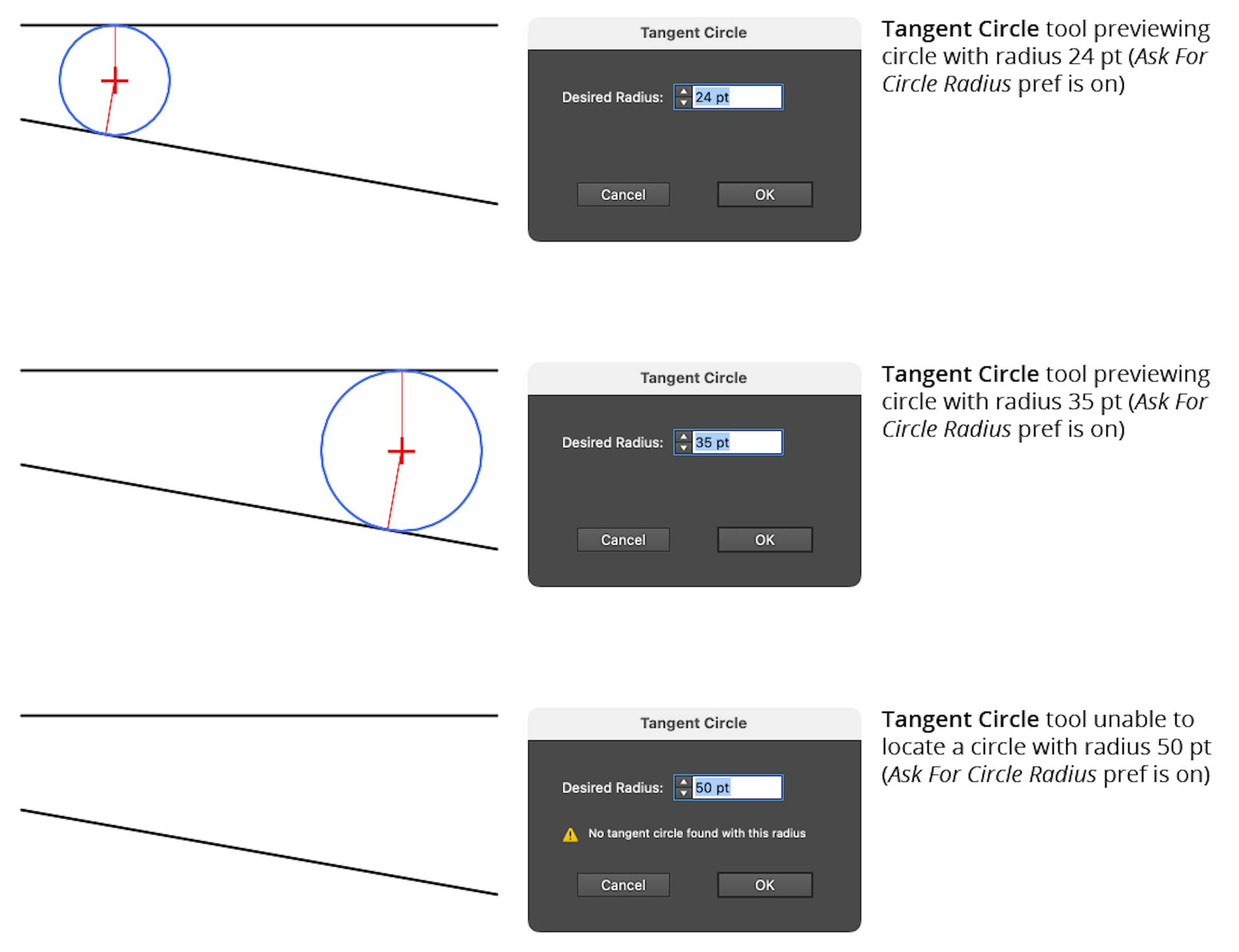 Tangent Circle Tool | Astute Graphics Documentation