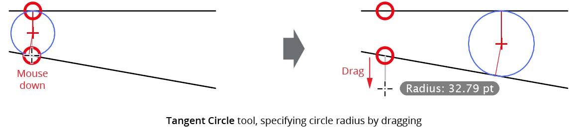 Tangent Circle Tool | Astute Graphics Documentation