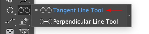 Tangent Line Tool | Astute Graphics Documentation