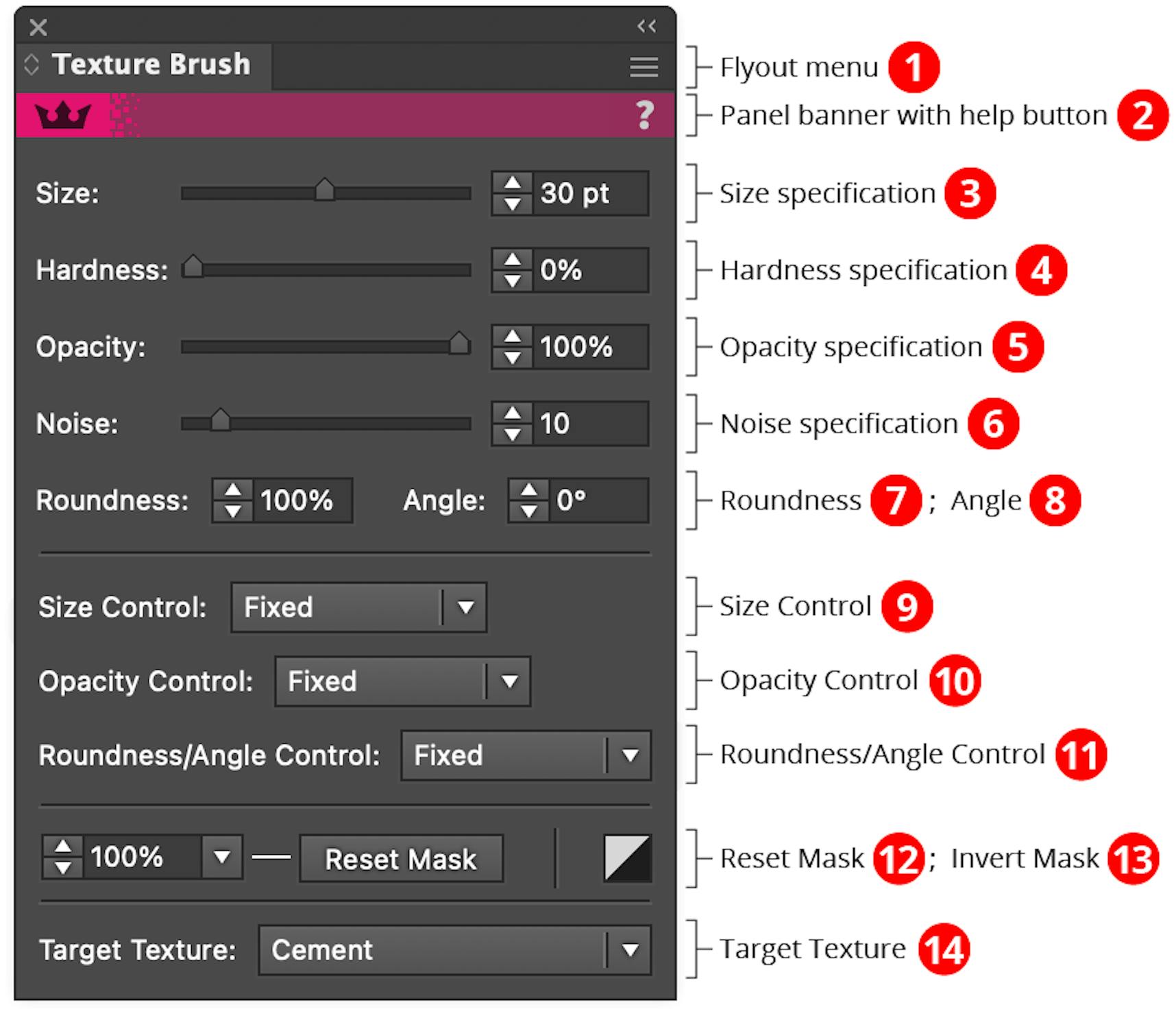 Texture Brush Panel | Astute Graphics Documentation