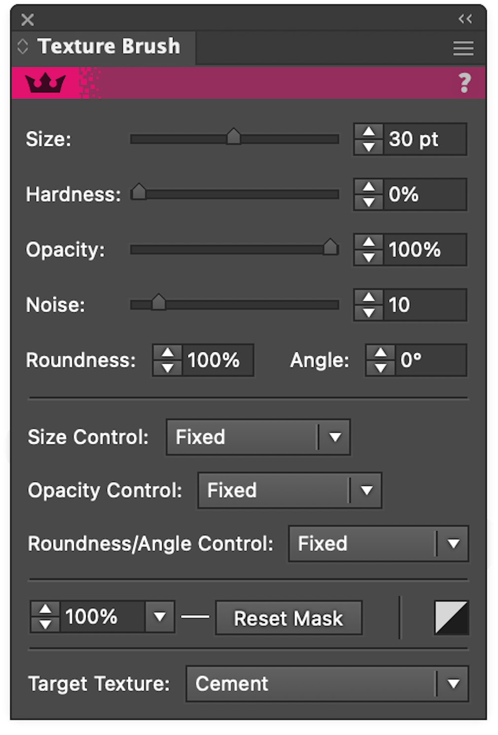 Texture Brush Panel | Astute Graphics Documentation