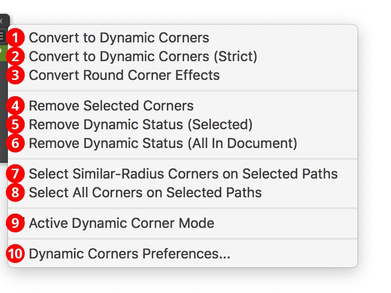Dynamic Corners | Astute Graphics Documentation