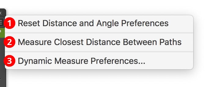 Dynamic Measure Panel Flyout Menu | Astute Graphics Documentation