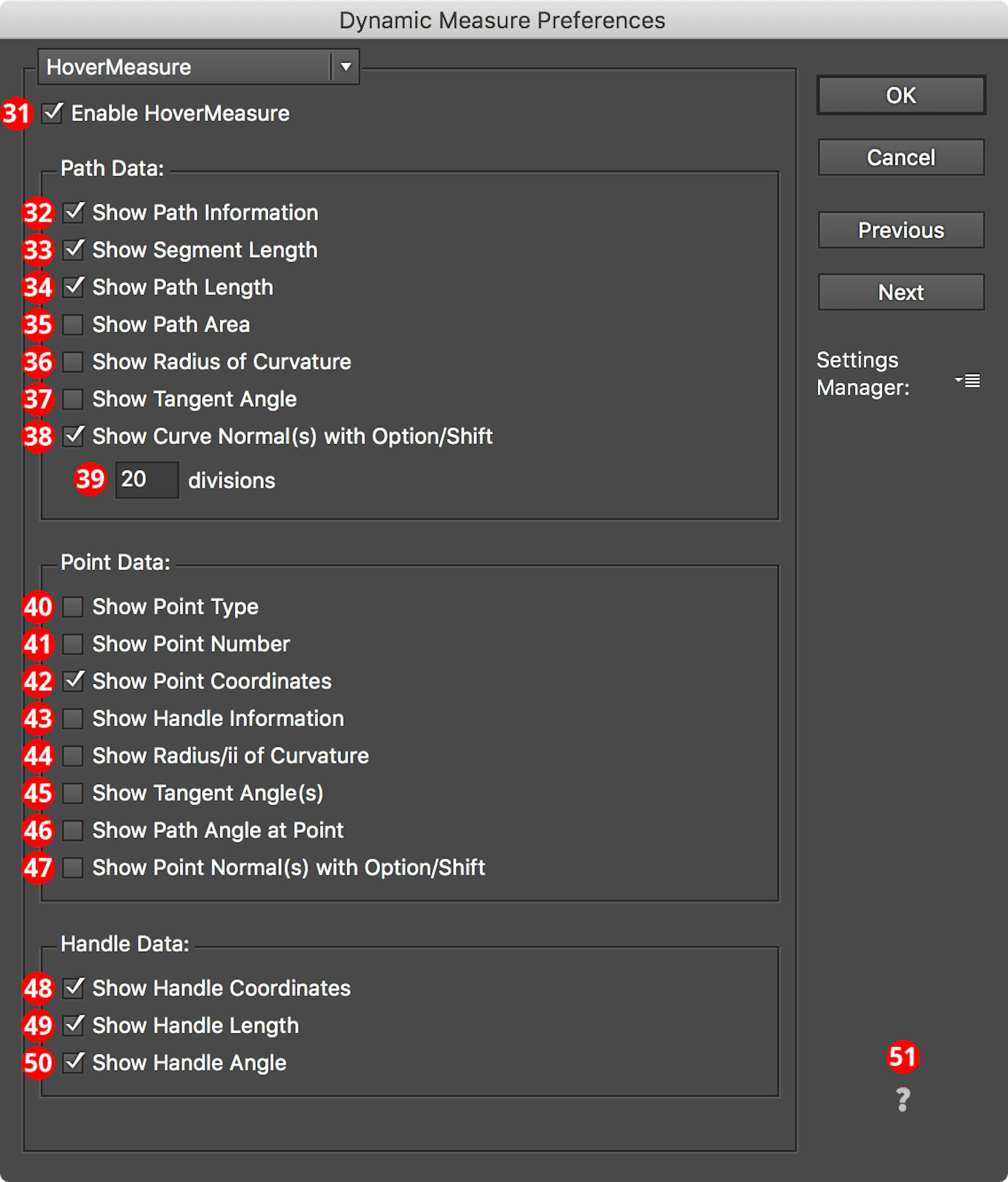 Dynamic Measure Preferences | Astute Graphics Documentation