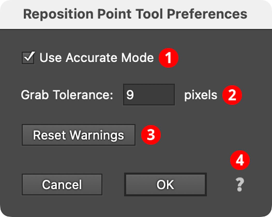 Reposition Point Tool | Astute Graphics Documentation