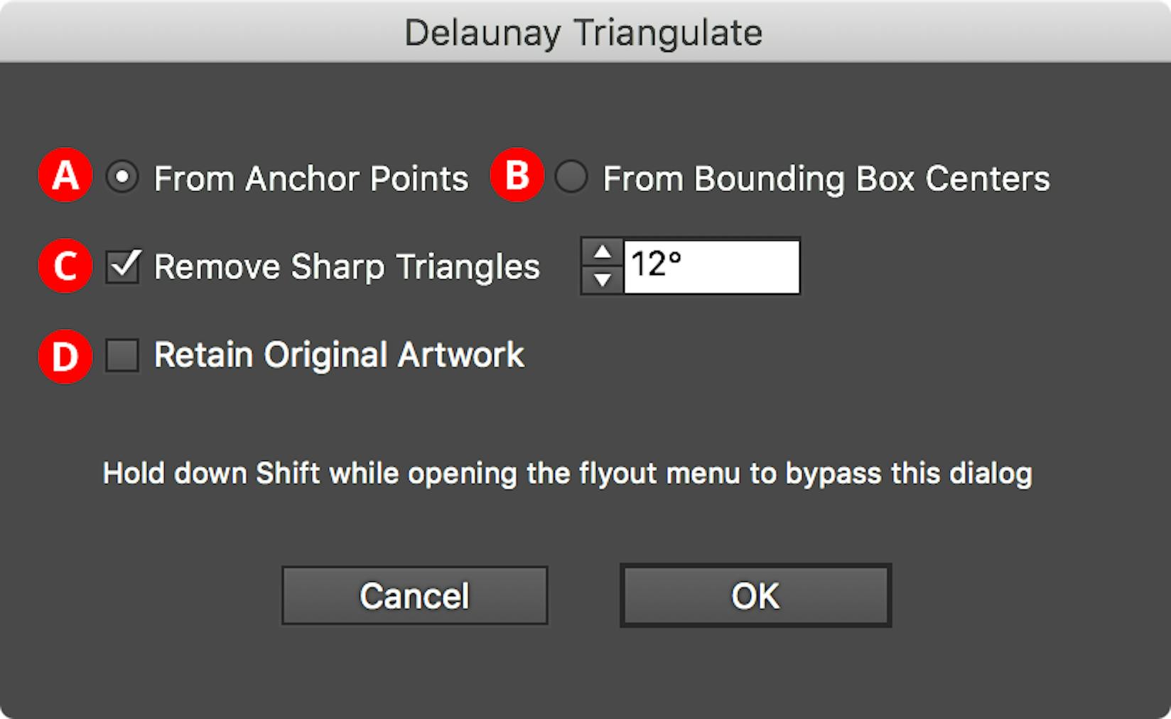 PathScribe Panel Flyout Menu | Astute Graphics Documentation