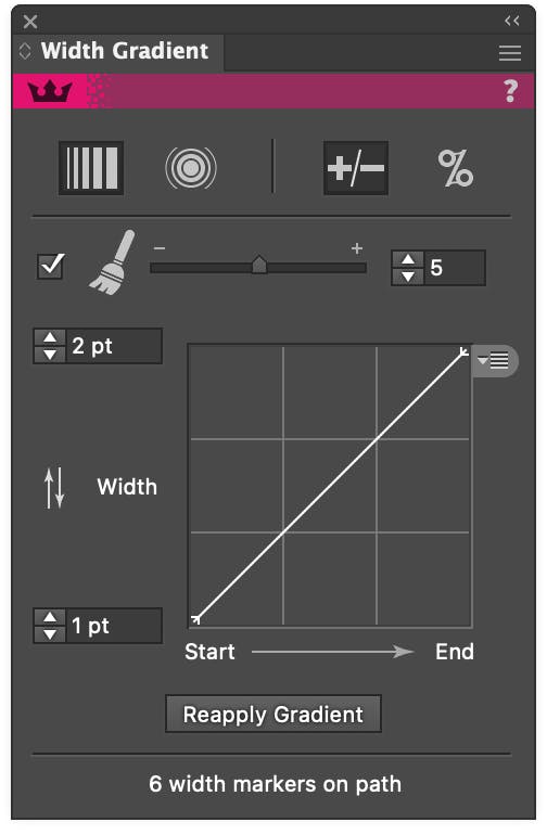 Width Gradient | Astute Graphics Documentation
