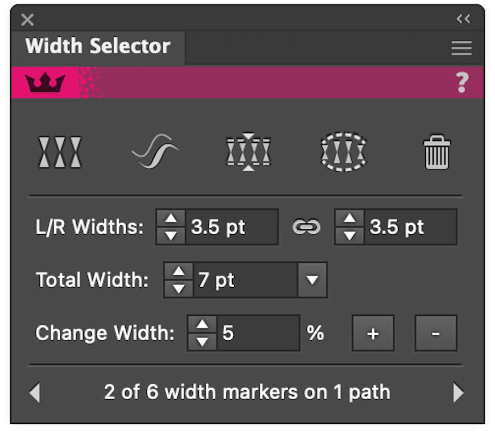 Width Selector | Astute Graphics Documentation