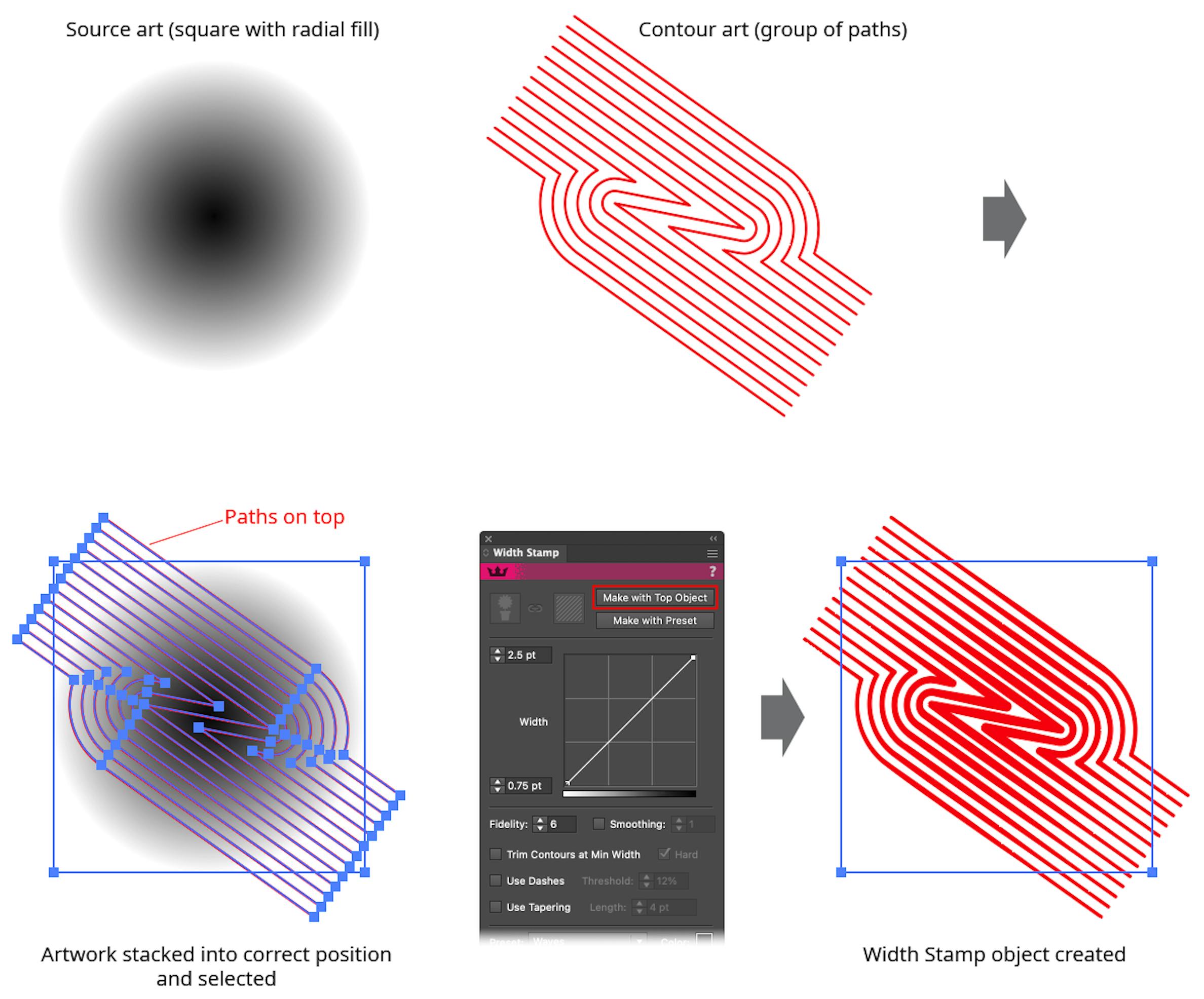 Width Stamp | Astute Graphics Documentation